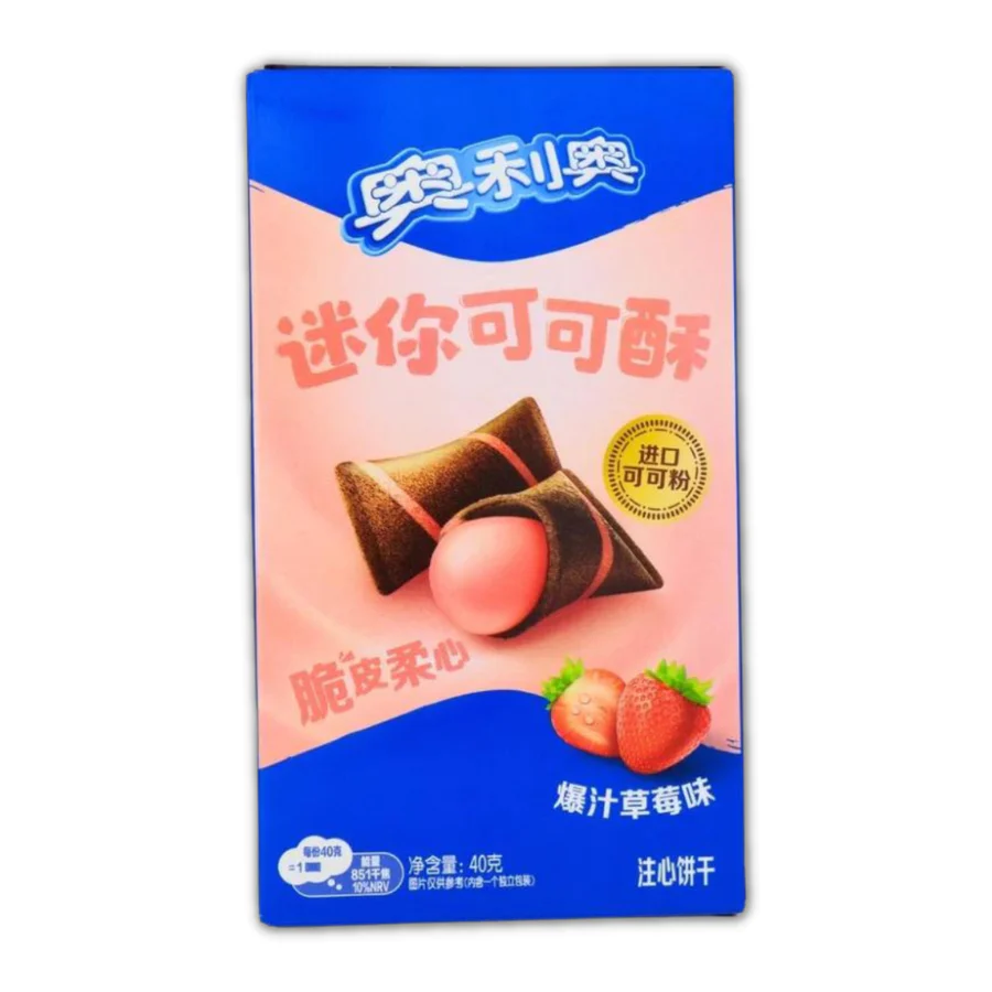 Oreo Mini Cocoa Crisp Strawberry 40g
